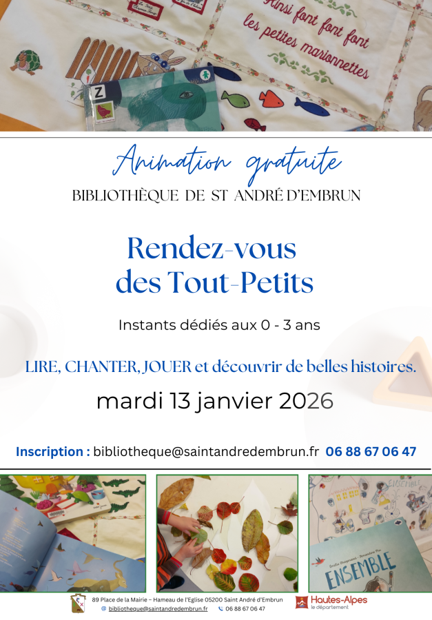 BIBLIOTHÈQUE : RENDEZ-VOUS DE TOUT-PETITS